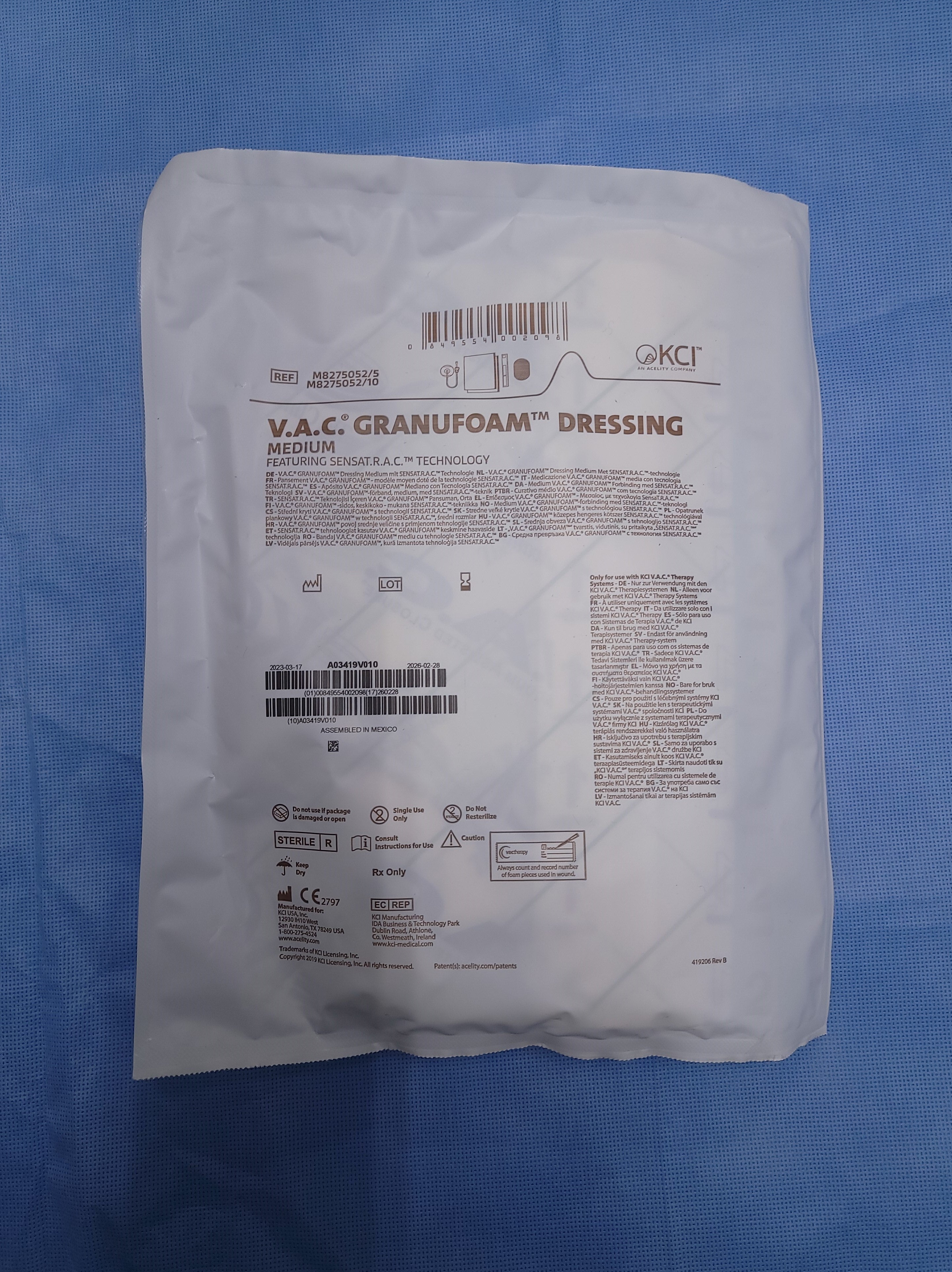 KCI V.A.C Granufoam Dressing Medium M8275052/5 (02/28/2026) – BKMedStore